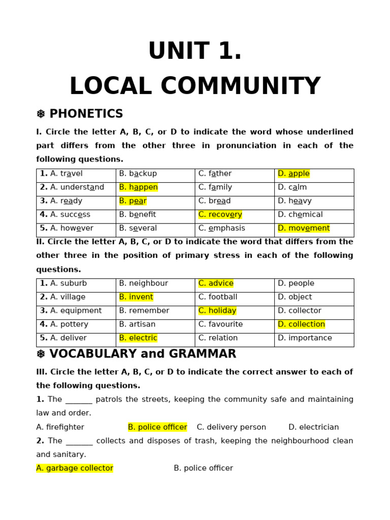 Phonetics and Vocabulary Exercises | PDF | Sustainable Energy | Energy ...