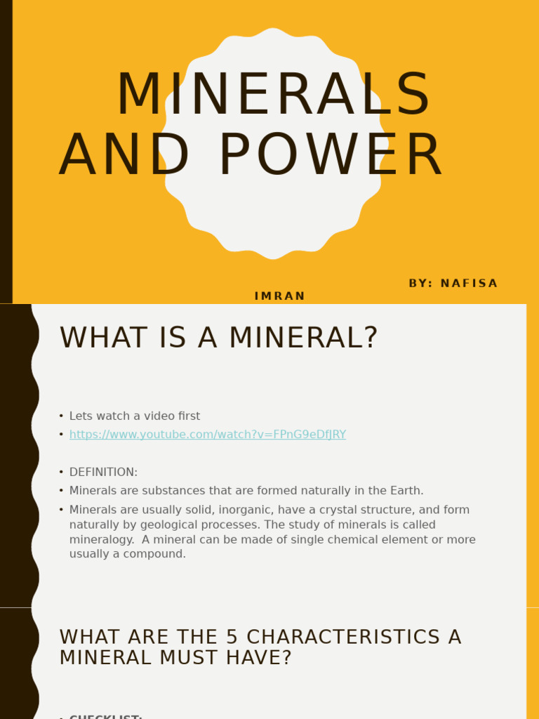 Understanding Minerals and Their Types | PDF | Minerals | Chemical ...