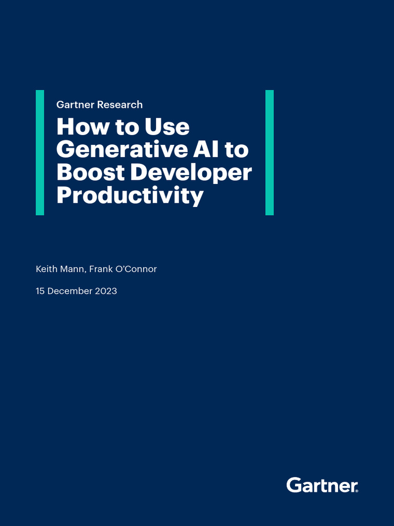 How To Use Generative Ai To Boost Developer Productivity Reskin | PDF | Artificial Intelligence ...