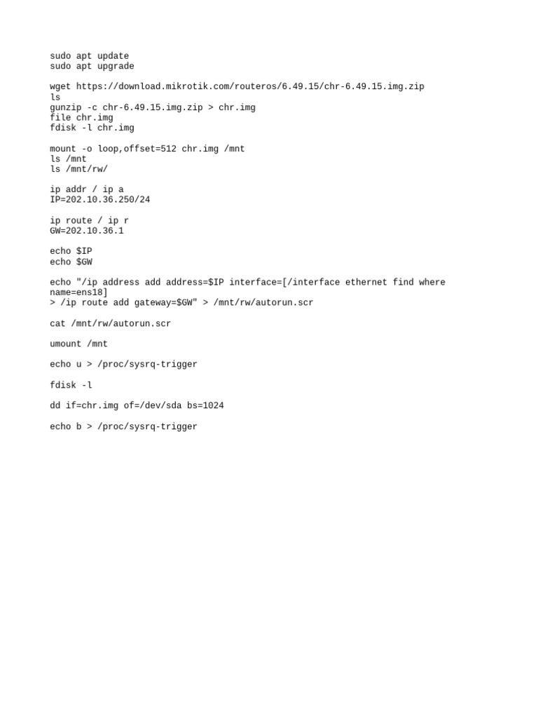 Install Chr Pada Vps Rumah Web | PDF