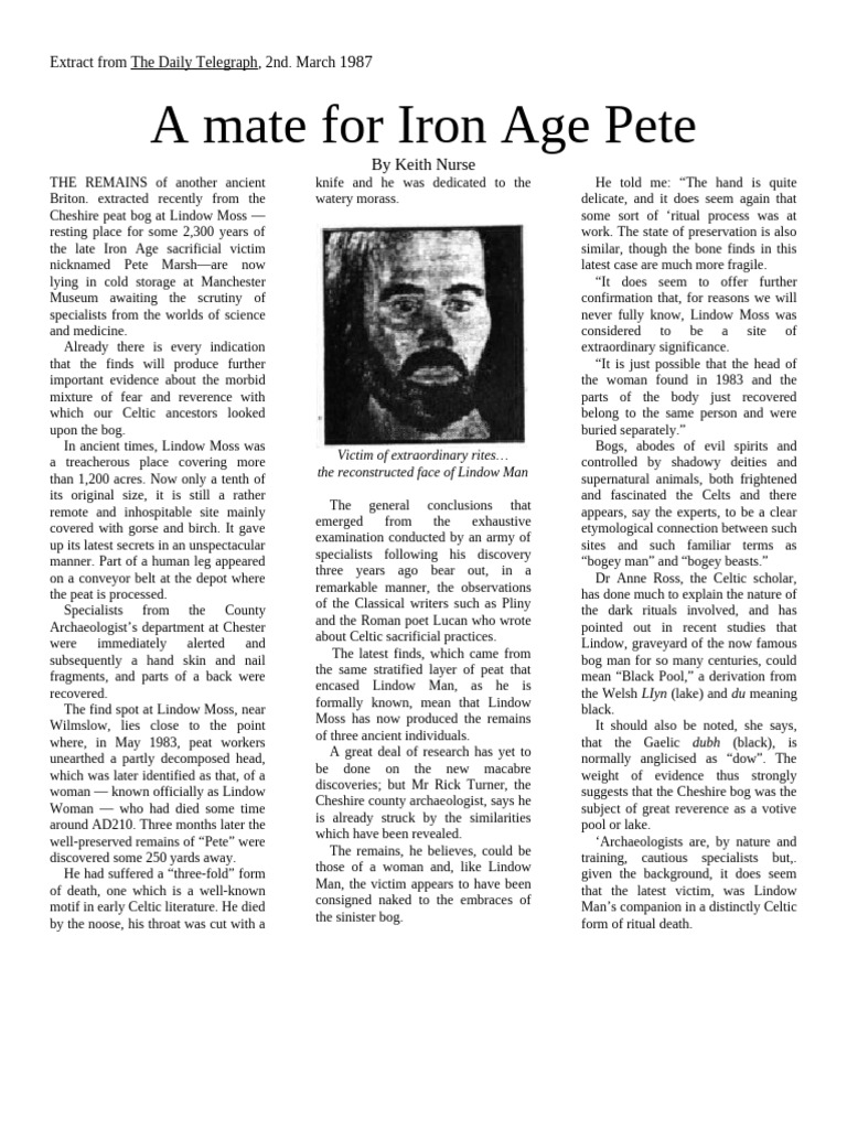 Lindow Man | PDF | Celts | Druid
