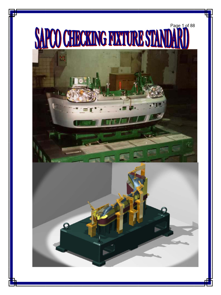 Sapco Checking Fixture Standard Latest Version | PDF | Engineering ...