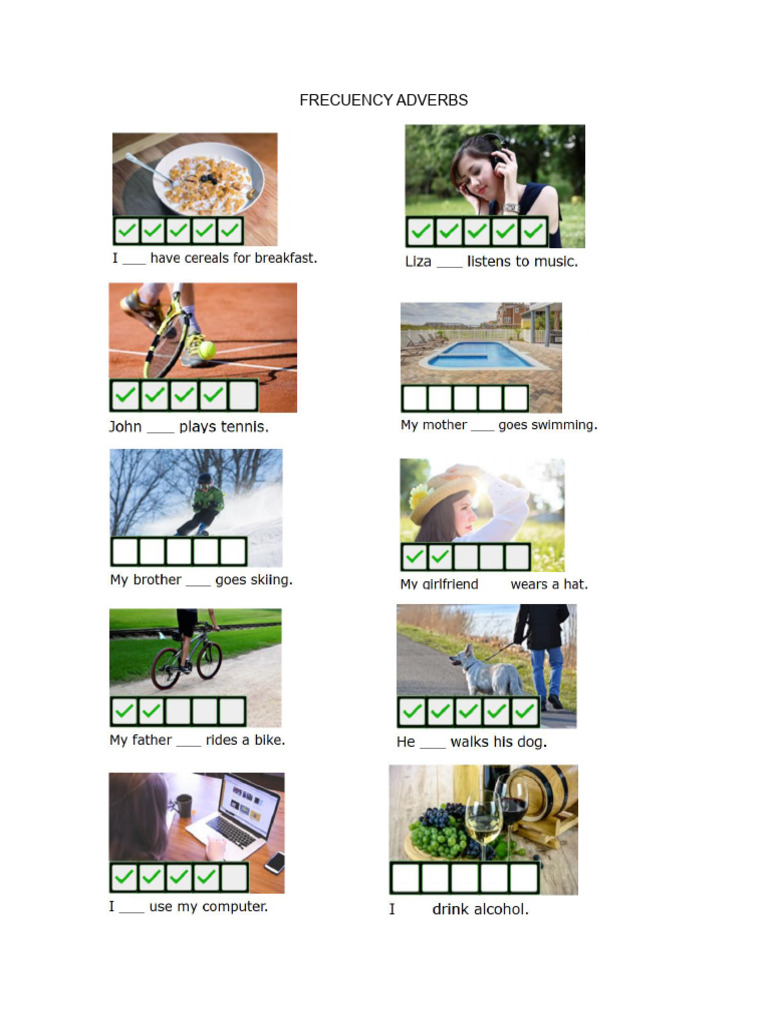 Frequency Adverbs Guide | PDF