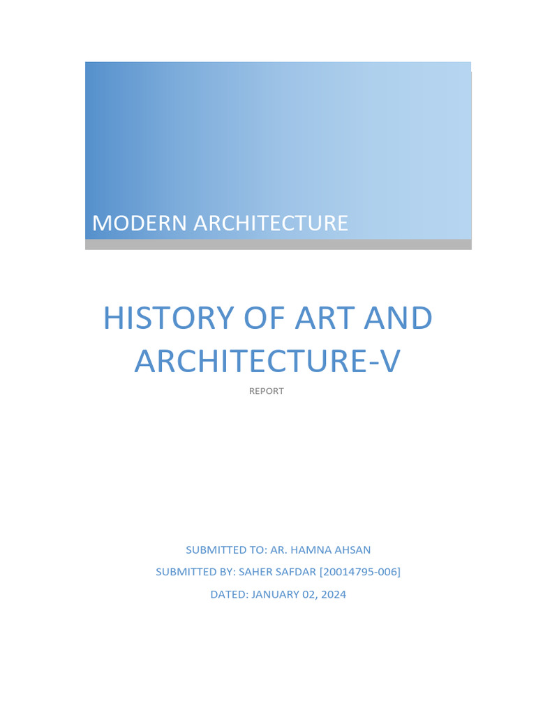 Overview of Modern Architecture Styles | PDF | Sustainable Design ...