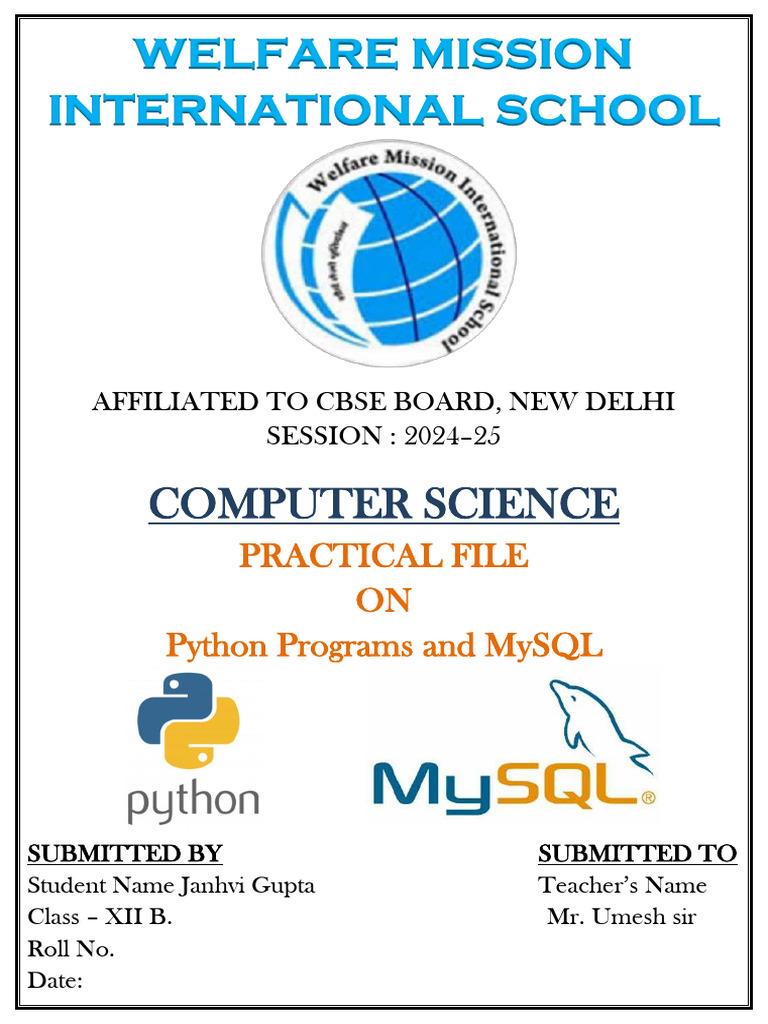 Front Page Format XII | PDF