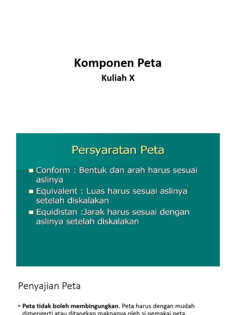 Komponen Peta | PDF