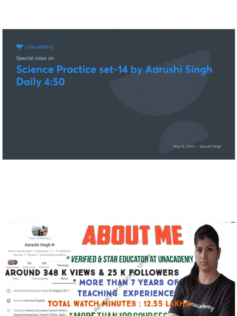Science Practice Set14 by Aarushi Singh Daily 450 No Anno | PDF