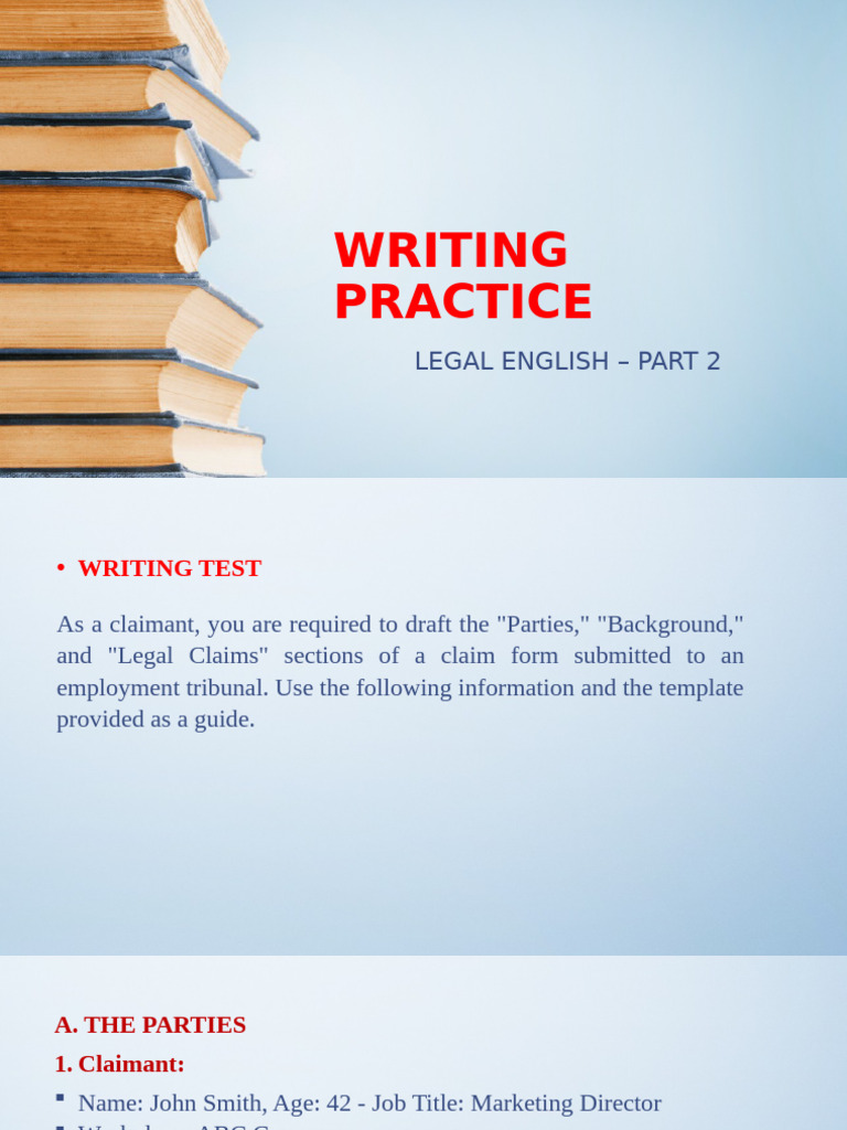 Sample Writing Test | PDF | Business | Labor