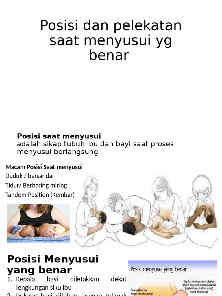 Posisi Dan Pelekatan Saat Menyusui Yg Benar | PDF