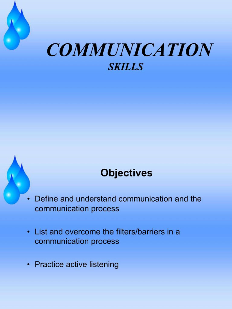 On Communication Skill - Imp | PDF
