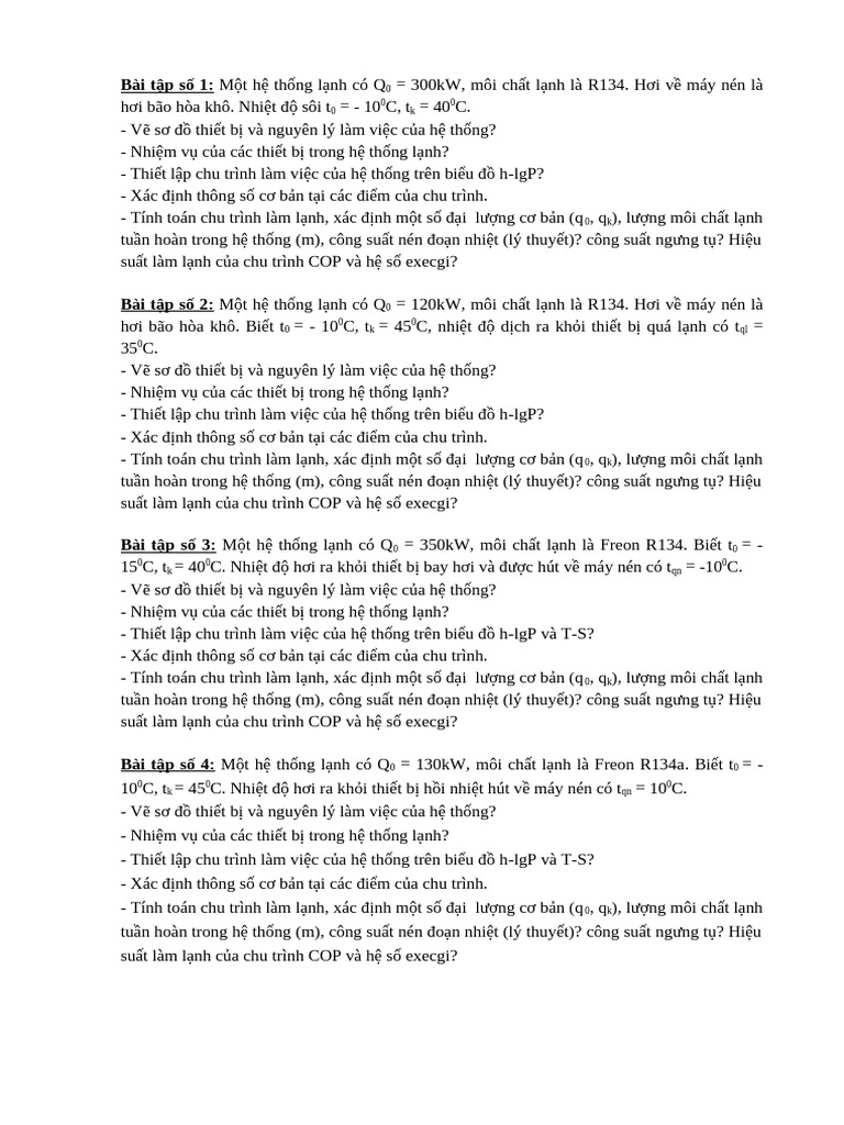 Bai Tap KTL 4 Dang | PDF