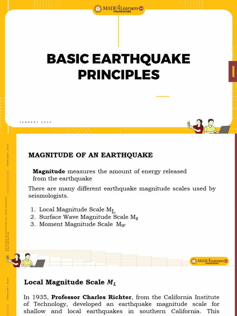 Introduction To Earthquakes2 Pdf Geology Geological Hazards