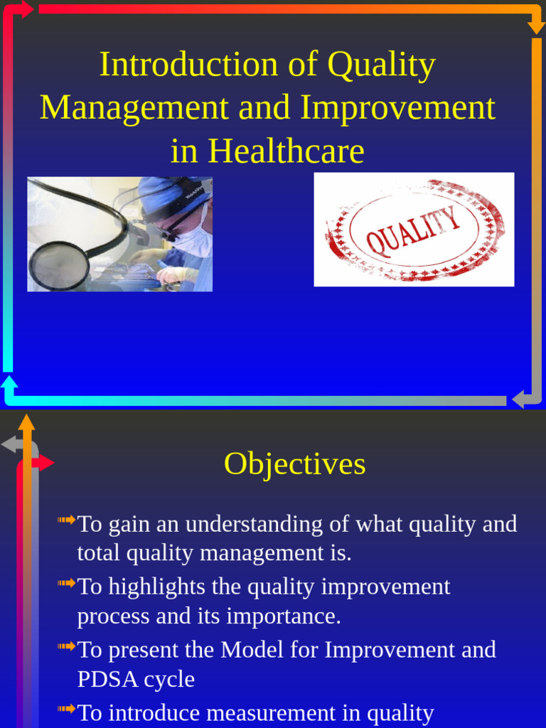 Introduction of Quality Managemnet and Demonstrating Professional ...