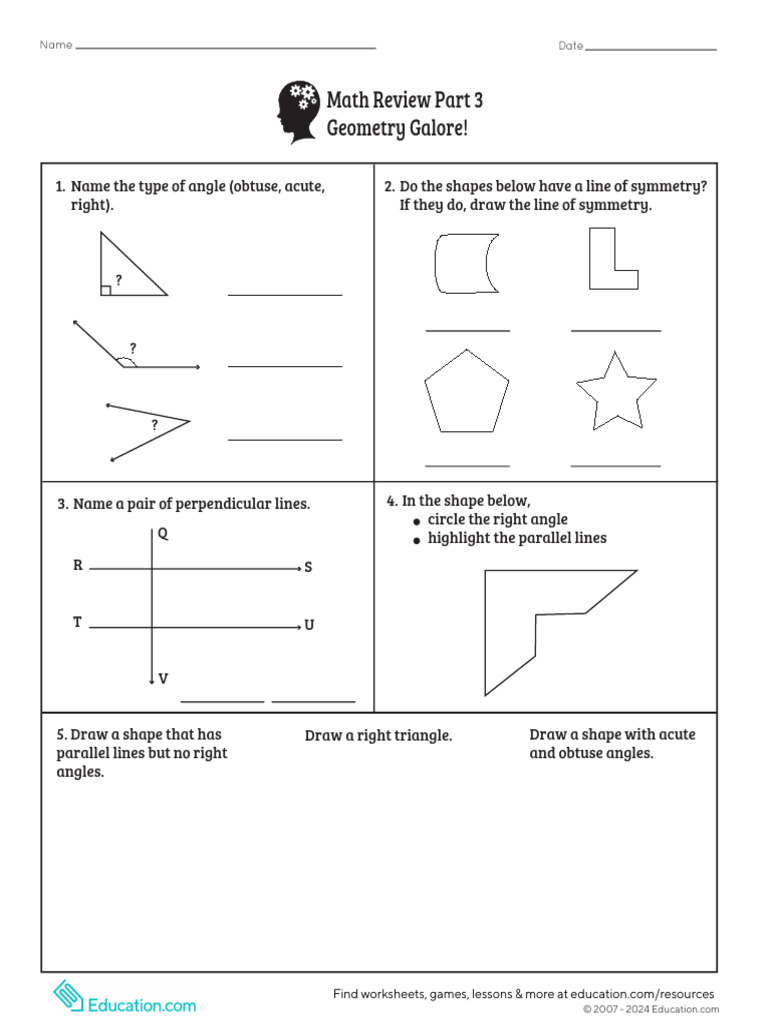 Math Review Part 3 Geometry Galor | PDF | Area | Length