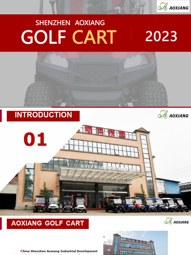 Aoxiang Golf Cart Brochure | PDF | Motor Vehicle | Vehicles