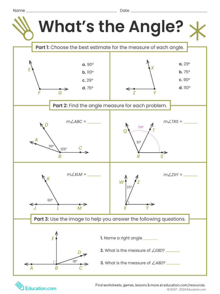 whats-the-angle | PDF | Trigonometry | Angle