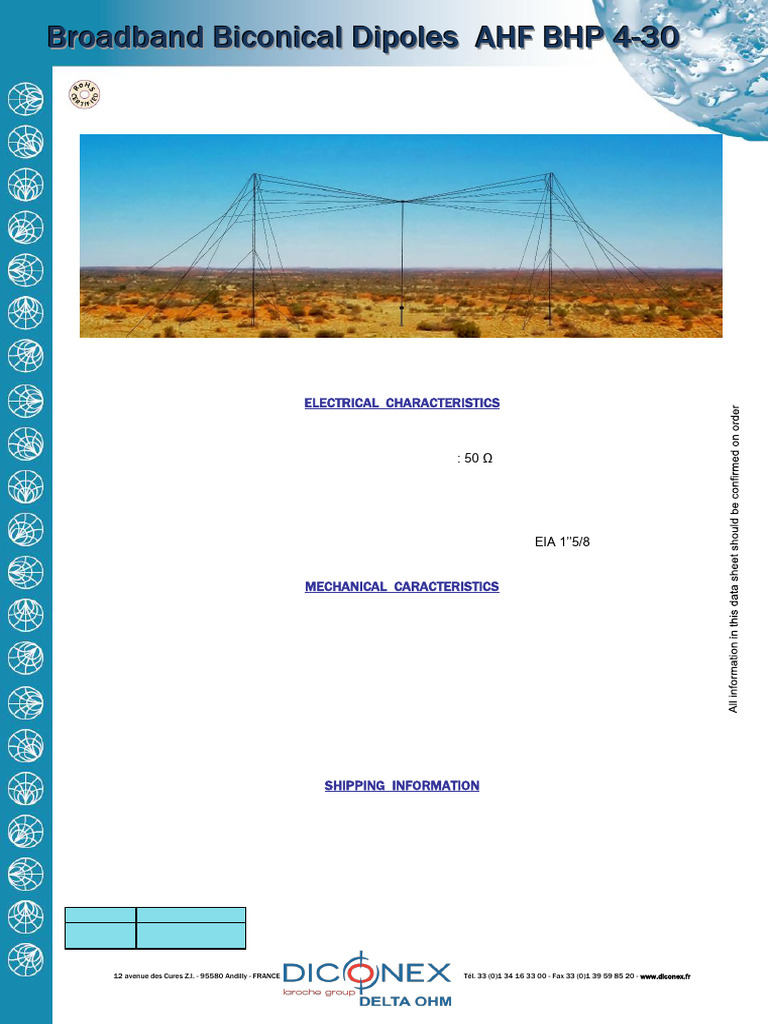 Technique Antenne Papillon AHF BHP 3-30 | PDF | Wireless | Electrical ...