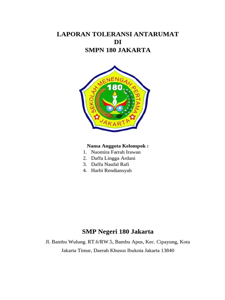 Laporan P5 Toleran | Pdf