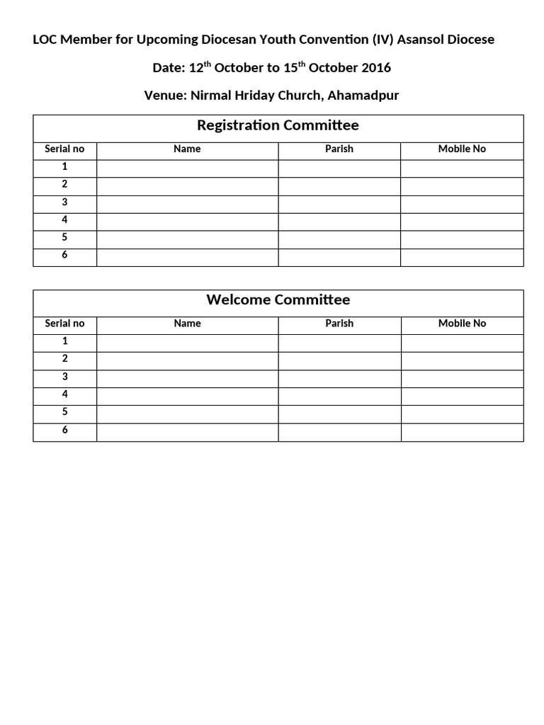 Registration Committee | PDF