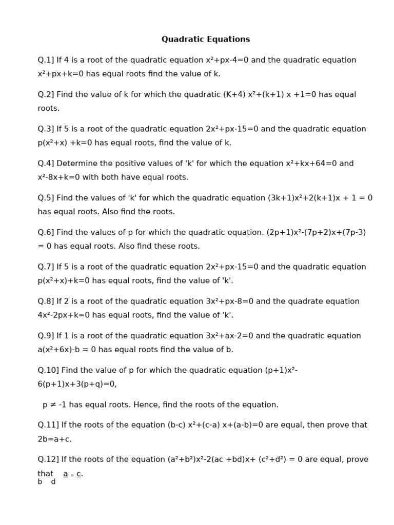 Quadratic Eq. | PDF | Speed | Quadratic Equation