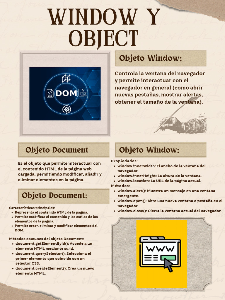 Window y Object | PDF | Script Java | HTML