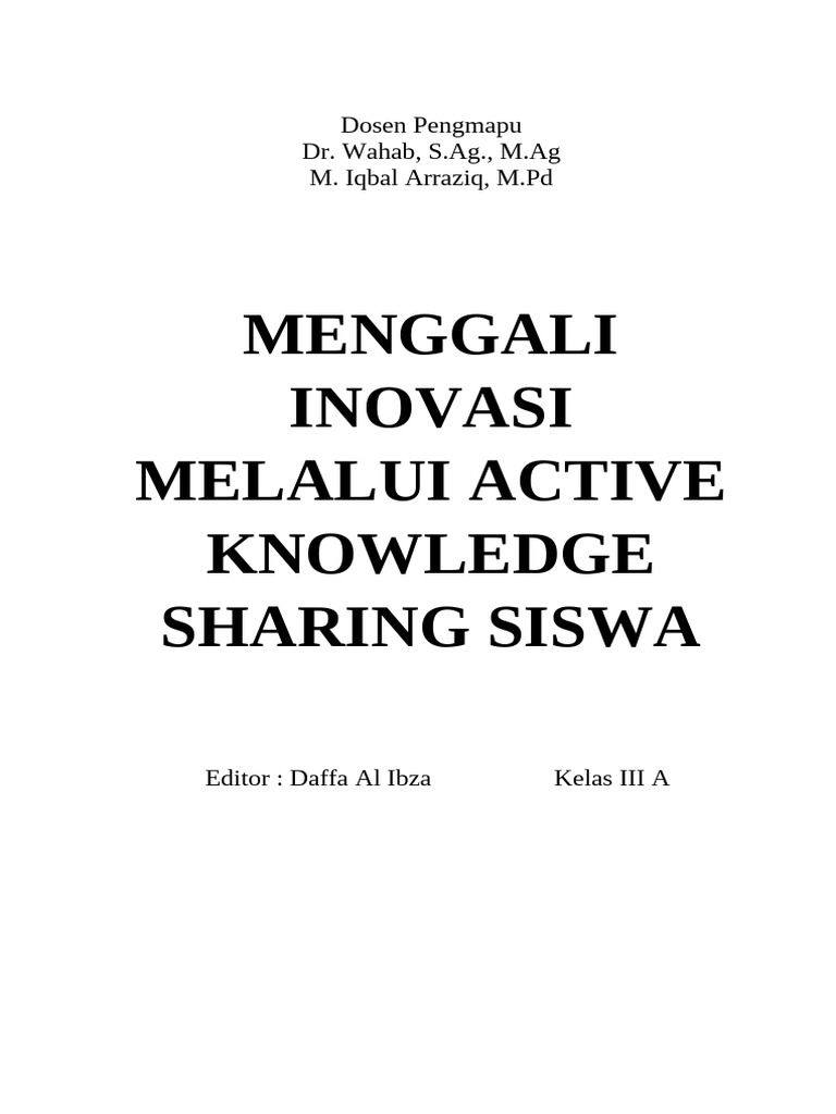 Chapter Book Menggali Inovasi Active Learning Daffa | PDF