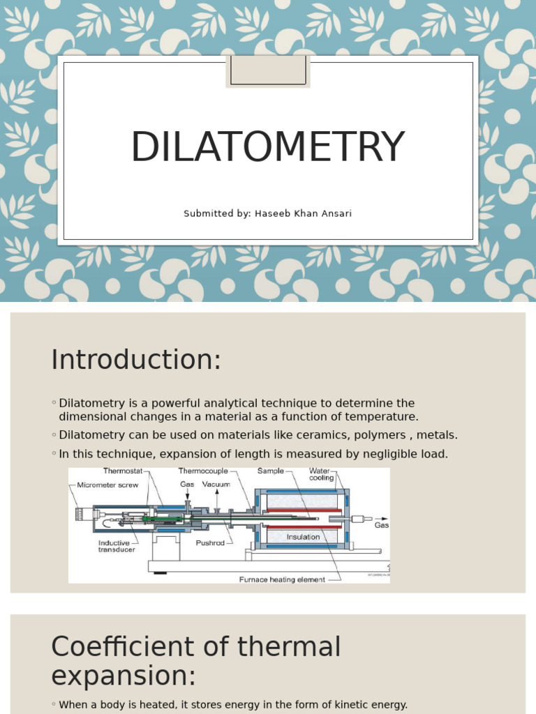 dilatometry | PDF | Thermal Expansion | Capacitor