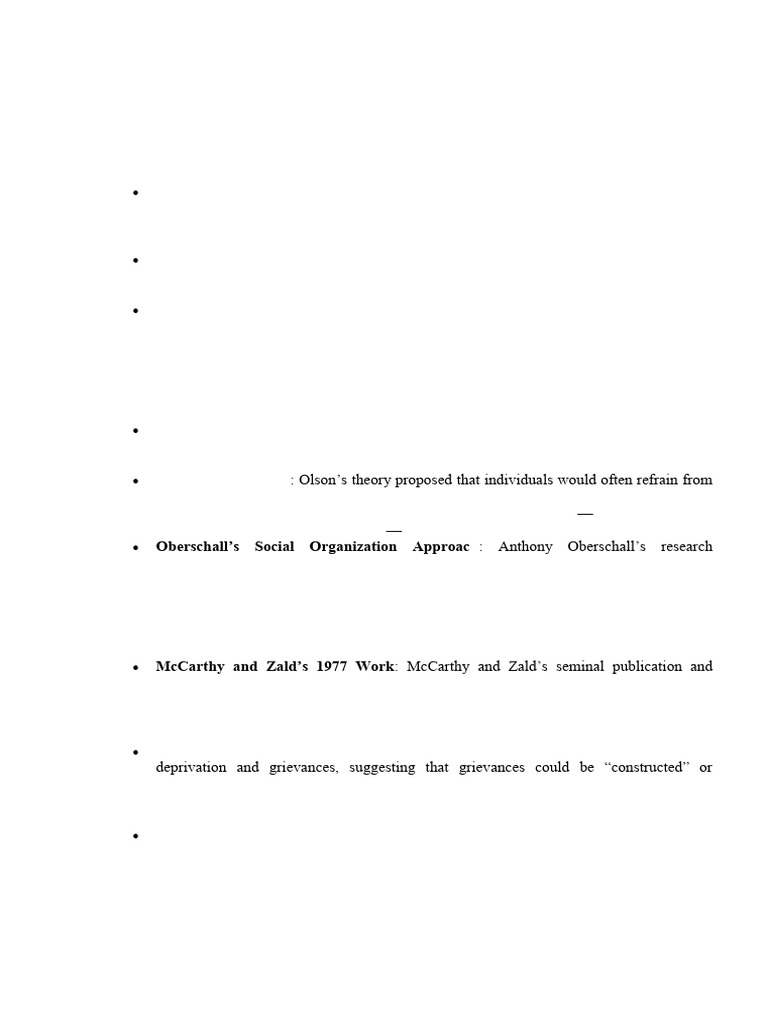 Resource Mobilization Approaches | PDF | Social Movements | Rationality