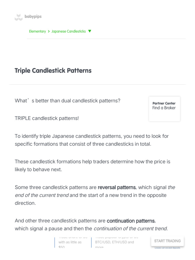 Understanding Triple Candlestick Patterns | PDF | Foreign Exchange ...