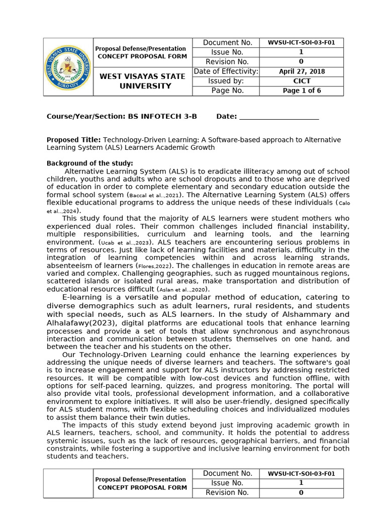 SOI 03 F01 Title Concept Proposal Form Template v2 | PDF | Usability ...