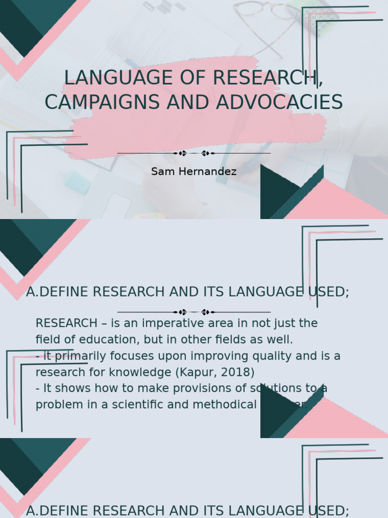 Understanding Research Language and Structure | PDF | Scientific Method ...