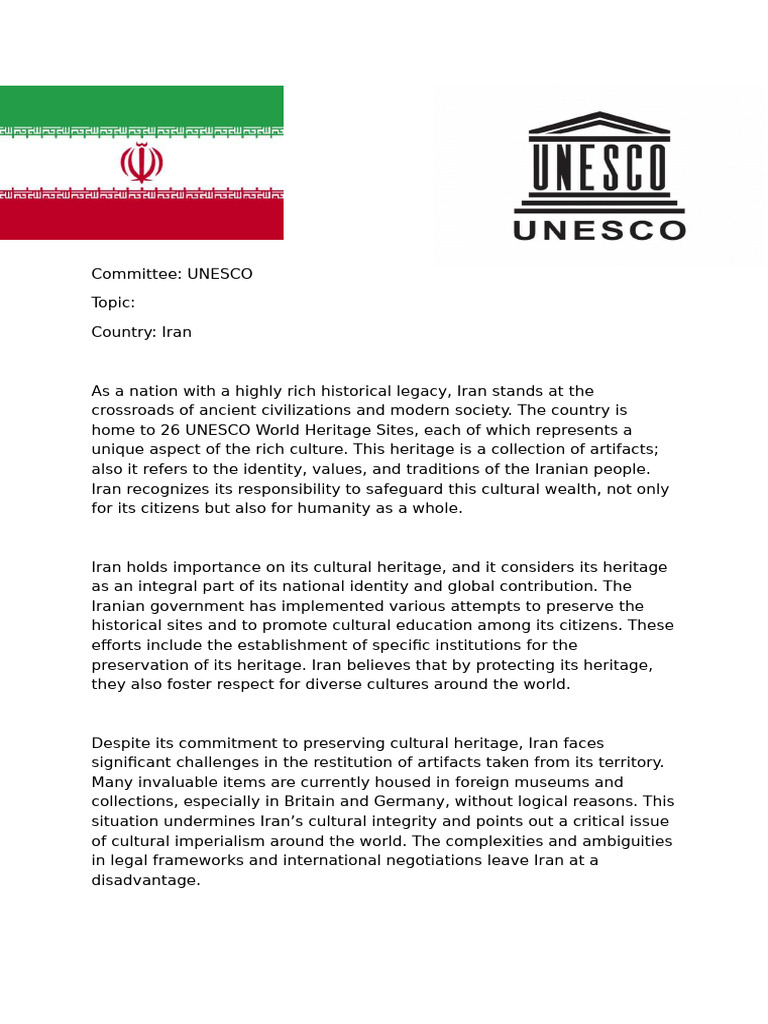 İran - Position Paper | PDF | Travel