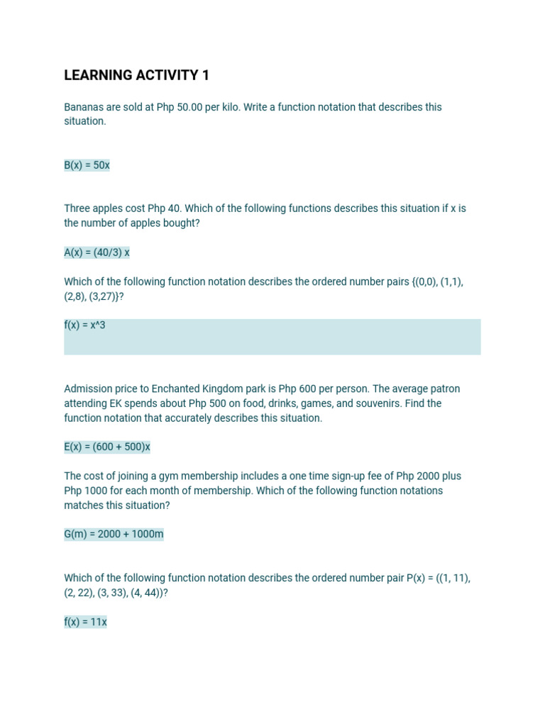 GENMATH | PDF | Games & Activities