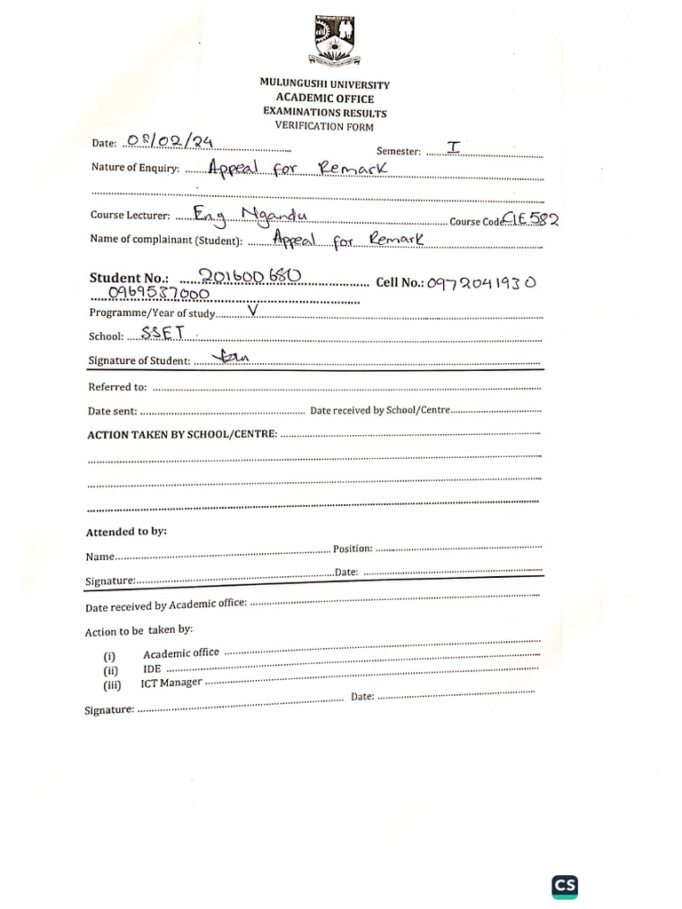 Verification Form | PDF