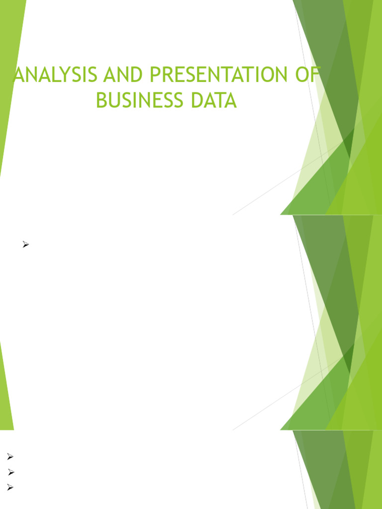 Businesss Data Presentation | PDF | Infographics | Chart