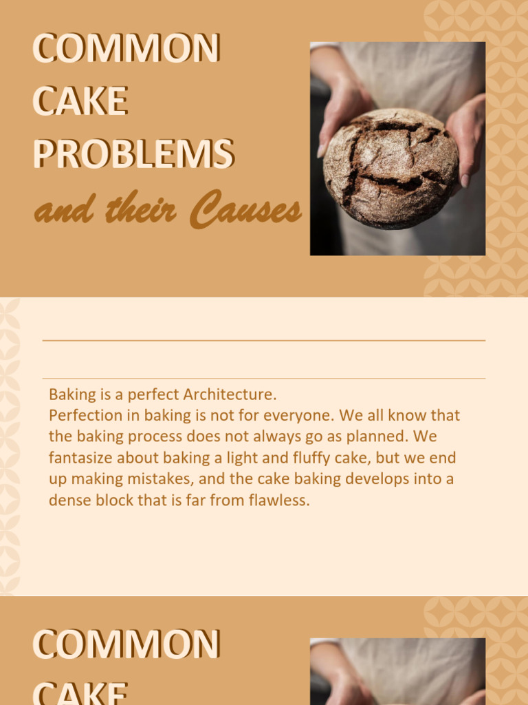 Common Cake Problems | PDF