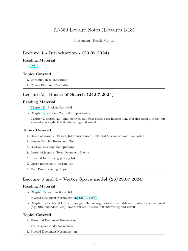 IT_550_Course_Material | PDF | Information Retrieval | Applied Mathematics