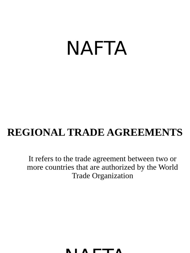 NAFTA Overview: Trade Agreement Impact | PDF | Business | Finance ...