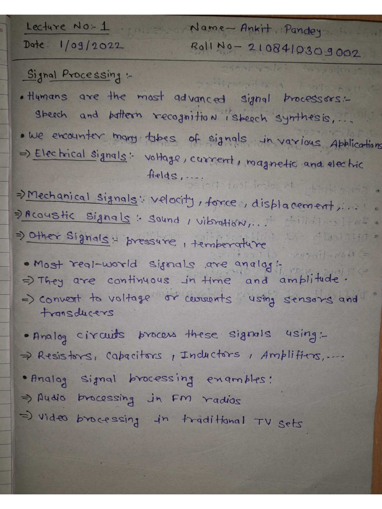 Ankit Pandey DSP N-1 | PDF