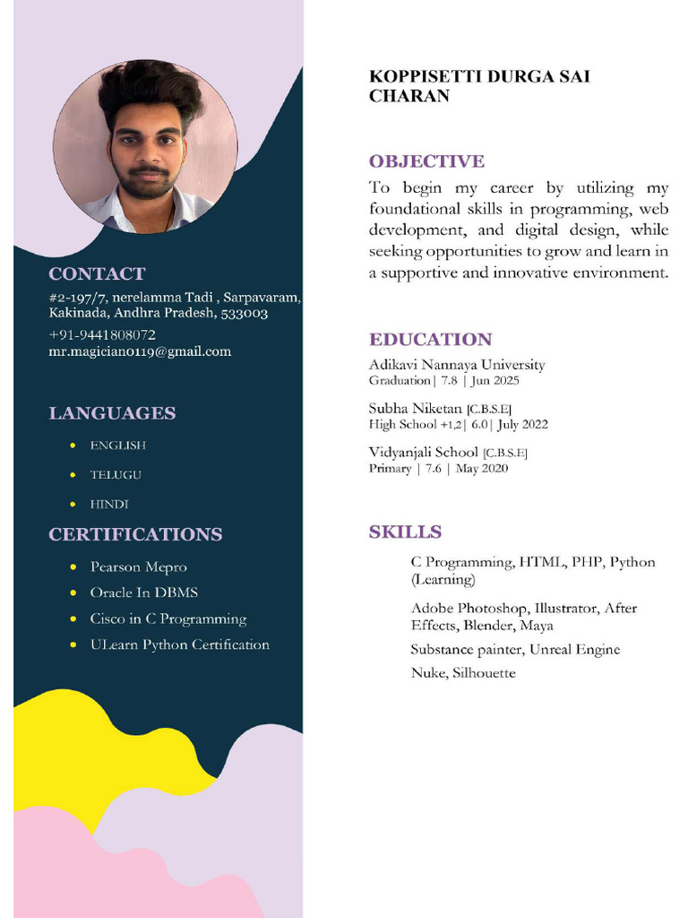 Koppisetti Durga Sai Charan | PDF