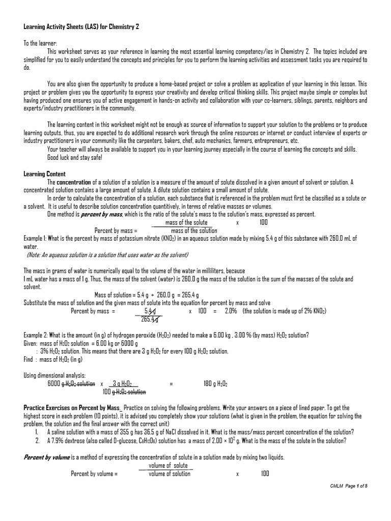 Stoich Reference | PDF | Mole (Unit) | Hydrogen Peroxide
