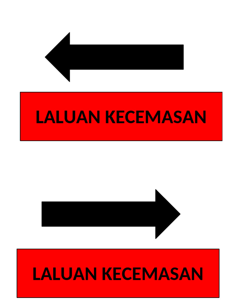 Tanda Arah Laluan Kecemasan | PDF