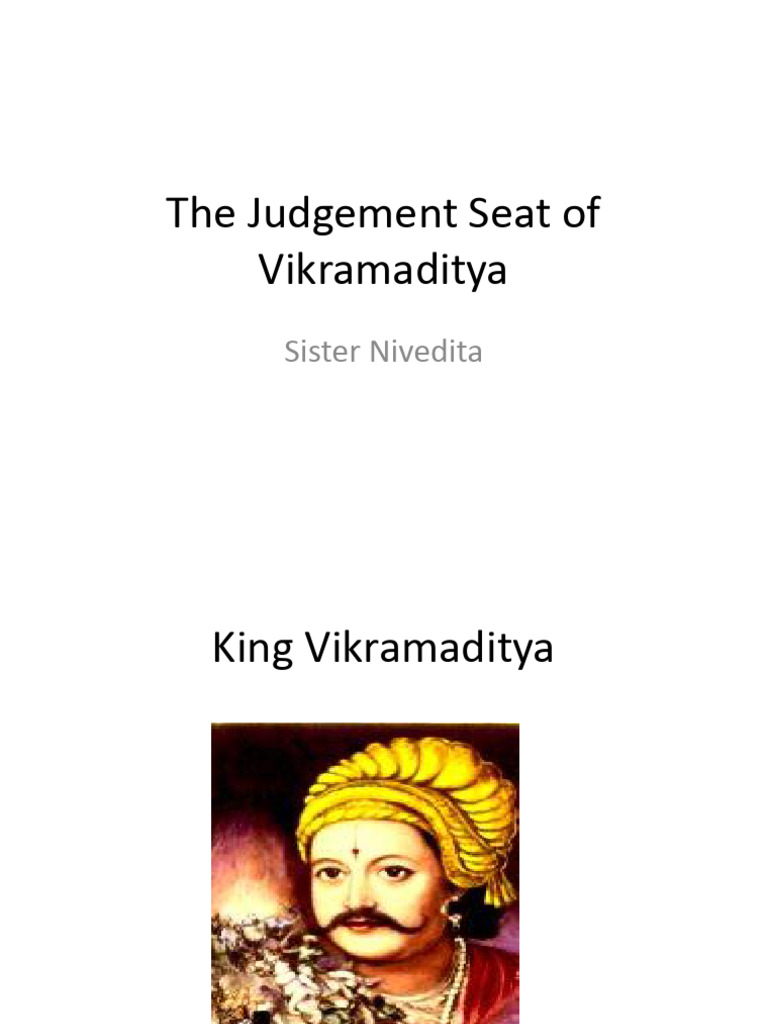 The Judgement Seat of Vikramaditya | PDF