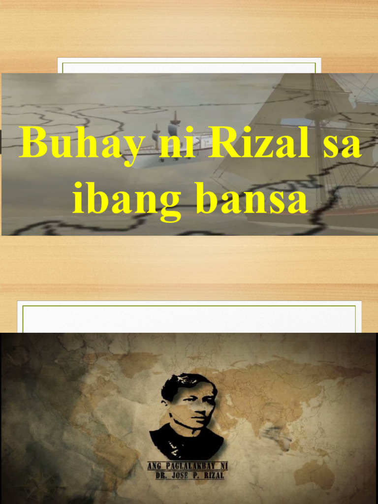 Unang Paglalakbay Ni Rizal | PDF