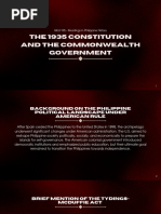 1935 Commonwealth Constitution | PDF | Philippines | Government
