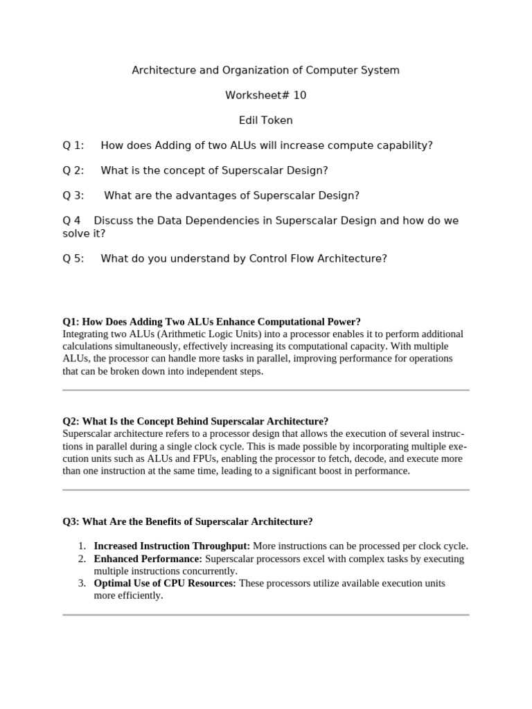 WS10 | PDF | Central Processing Unit | Parallel Computing