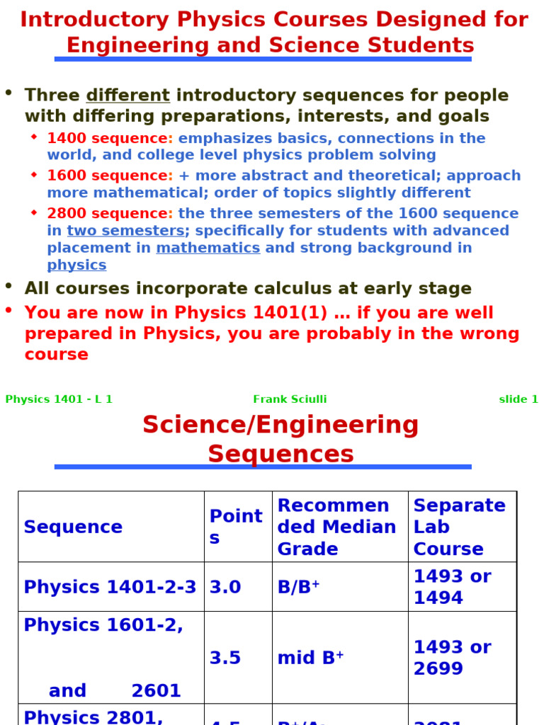 Lecture 1-Disp | PDF | Physics | Velocity