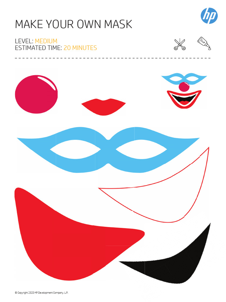 Make Your Own Mask: 20 Minutes Medium | PDF