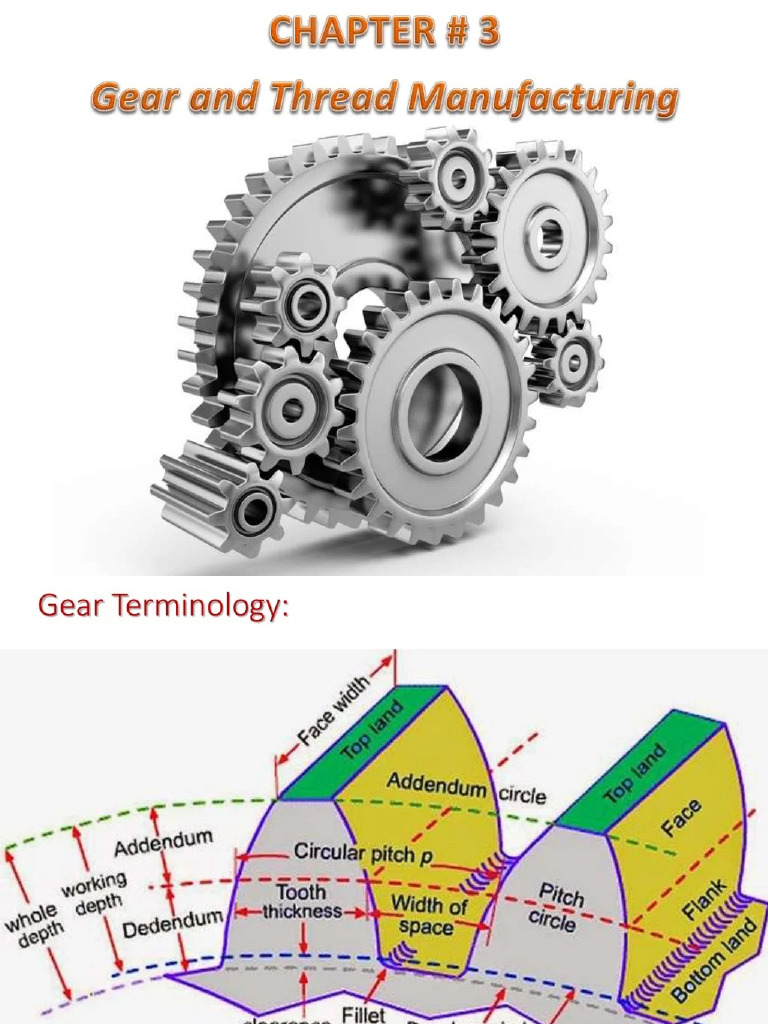 Gear MFG and Threading | PDF