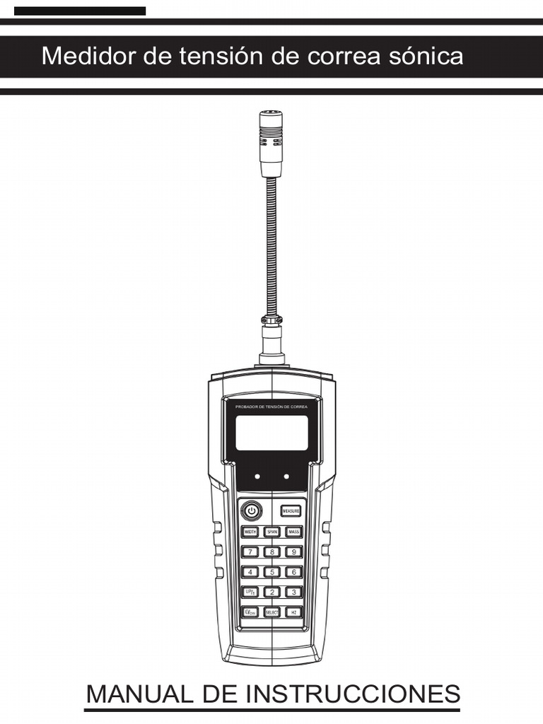 Manual Tensiometro Sonico Bt14637 | PDF | Frecuencia | Medición